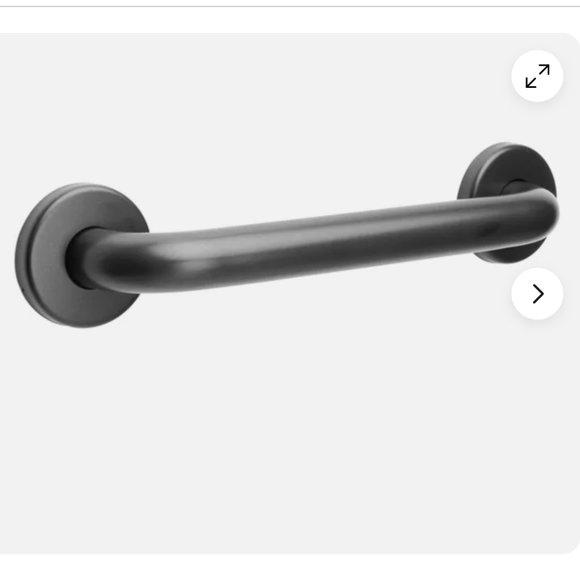 Bath | Set Of 2 Bathtub Hand Bars Shower Grab Bars Matte Black Straight ...